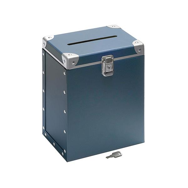 ●外寸：幅２１０×奥１５０×高２７０ｍｍ●重量：５７０ｇ●投入口サイズ：縦１０×横１５０ｍｍ●材質：古紙（パスコ）●鍵１本付