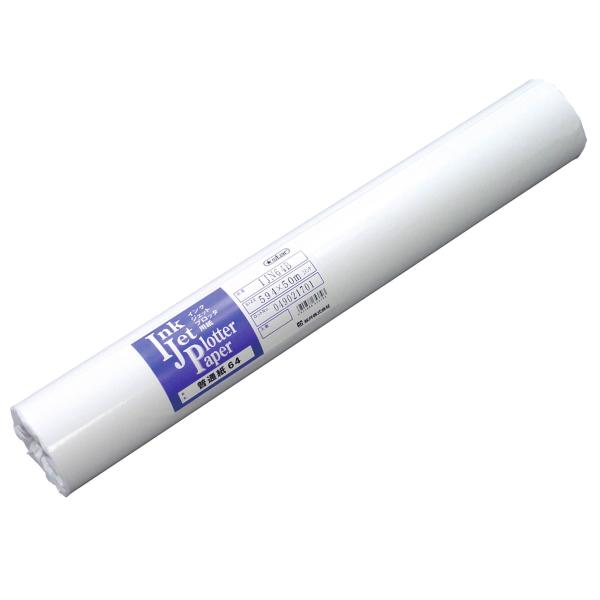 ●サイズ：幅５９４ｍｍ×長５０ｍ●坪量：６４ｇ／ｍ２●紙管内径寸法：２インチ（５０．８ｍｍ）