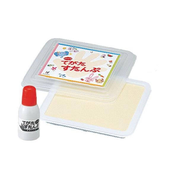 てがたで残すお子さまの成長記録布にも捺せるてがたスタンプ専用補充インキ【材質】再生ＰＰ/ＰＢＴ【本体重量】125g【本体サイズ(縦x横x高)】196mm x 216mm x 35mm