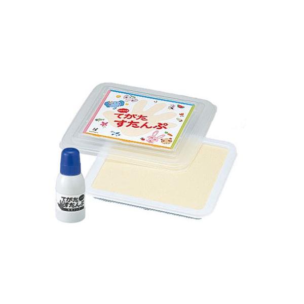 てがたで残すお子さまの成長記録布にも捺せるてがたスタンプ専用補充インキ【材質】ＰＰ、ＰＳ【本体重量】125g【本体サイズ(縦x横x高)】196mm x 216mm x 35mm