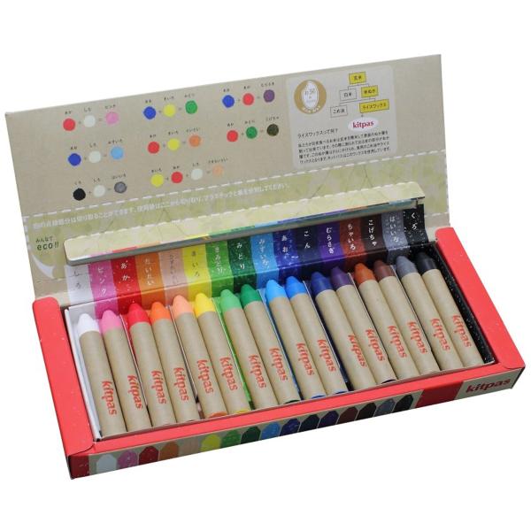 キットパス,クレヨン,画材水彩,手形,幼稚園日本理化,アート,保育園,窓ガラスアート,子供キットパスクレヨン16色｜手形水彩アート子供画材米ぬかから抽出したライスワックスが原料。人にも環境にもやさしく安心です。■セット色：白、桃、赤、橙、薄...