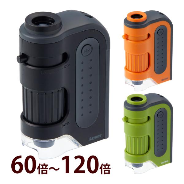ハンディ顕微鏡,レイメイ,ZOOM,顕微鏡,ブラック 60倍,120倍,LED,UVライト,観察 ハンディ,手軽,ミクロ,自由研究,ストラップ レイメイ藤井ハンディ顕微鏡ZOOMブラックRXT1143B｜60倍120倍LEDUVライト本格的...