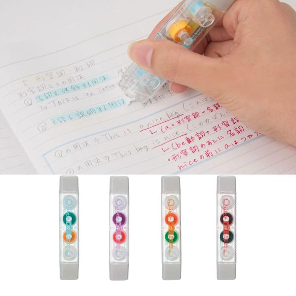 レッド・グリーンキエラ,レイメイ,ラインマーカー,消せる,テープ ブルー,イエロー,勉強,暗記,文房具 ケプト,Kept,消しゴム,テープマーカー,裏移りしない レイメイ藤井キエラ消せるラインマーカーブルー＆イエローKP1318消しゴムで消...