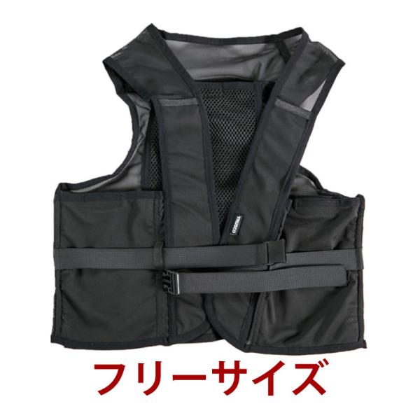 空調服の中に着て保冷剤でしっかり冷やす!背中・両脇を冷却し、夏の作業を快適にします。フリーサイズ■サイズ：フリー■着丈(cm)：37■胴周り(cm)：88〜112■身幅(cm)：38〜42■胸囲(cm)：88〜112■肩幅(cm)：35〜4...