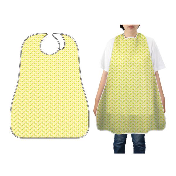 エプロン,介護,防水食事用,洗濯可能,業務用便利グッズ,食べこぼし,ロングタイプ,七宝柄食事用エプロン｜介護防水洗濯可能業務用食べこぼしロングタイプ七宝柄洗濯可能で繰り返し使える食事エプロン使いやすいロングタイプ。商品サイズ:1000×75...