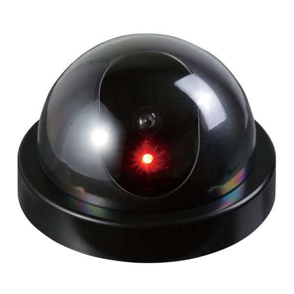 LEDが常時点灯することで、防犯対策に。商品サイズ:115×115×70mm■商品サイズ：115×115×70mm■1個重量：150g■材質：ABS■セット内容：本体、ねじ&amp;アンカープラグ各3個■生産国：中国●防犯LEDが常時点灯