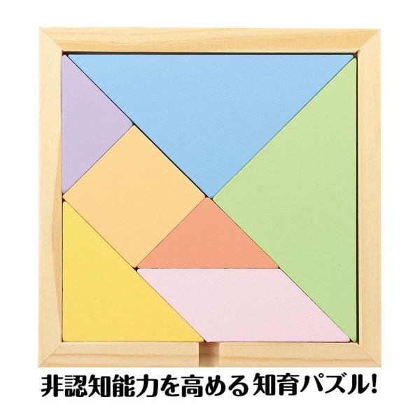 タングラムパズル木製パズル図形パズルひらめき脳トレ知育パズルおもちゃ保育園幼稚園タングラム,木製パズル,知育玩具幼児玩具,STEM教育,集中力育成図形パズル,非認知教育,3歳向け,4歳向け,室内遊び木製タングラムパズル｜知育玩具3歳4歳ST...