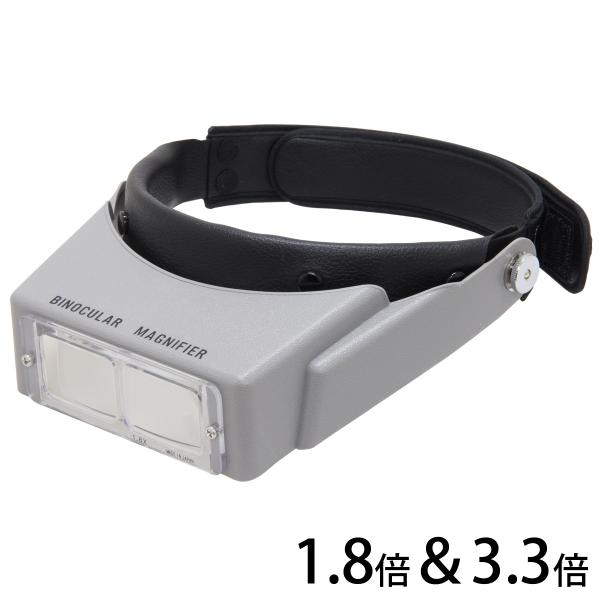 倍率:1.8倍・3.3倍。内側にレンズが付いてあり,2種類の倍率で見ることができます。作動距離(1.8倍)約160-280ミリ作動距離(3.3倍)約70-110ミリ(個人差があります。)■品名・品番：双眼ヘッドルーペ・bm-110■倍率：1...