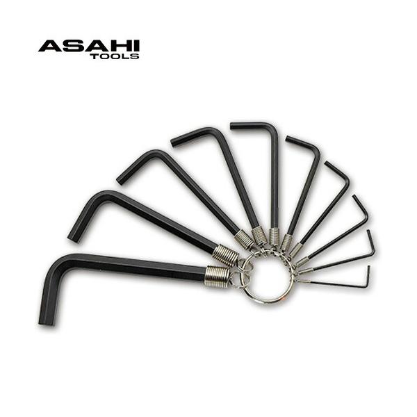 携帯に便利なリング式です。キーホルダー感覚であらゆる所にかけられます。六角穴付きボルト・六角穴付き止めネジの締結作業。セット内容:1/16・5/64・3/32・1/8・5/32・3/16・7/32・1/4・5/16・3/8(インチ)■セット...