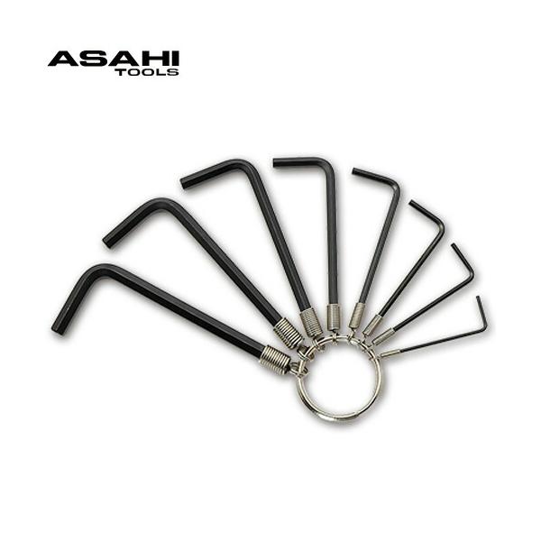 携帯に便利なリング式です。キーホルダー感覚であらゆる所にかけられます。六角穴付きボルト・六角穴付き止めネジの締結作業。セット内容:1/16・5/64・3/32・1/8・5/32・3/16・7/32・1/4インチ■セット内容：1/16・5/6...