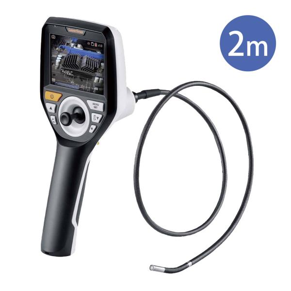 先端可動式工業用内視鏡。ぐりぐりぐるっと360°自在に操るファイバースコープ。全方向360度、湾曲最大160°■カメラヘッド/ケーブル：長さ2m、直径6mm、IP68、湾曲160°■焦点距離：2.5〜10cm■視野角：85°■ディスプレイ：...