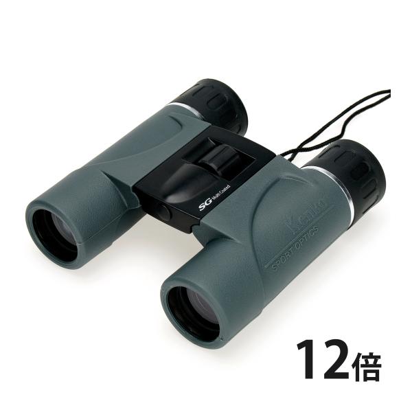 コンパクトに折りたたみのできる2軸ダハプリズム双眼鏡。倍率:12倍、対物レンズ有効径:24mm■倍率：12倍■対物レンズ有効径：24mm■実視界：5.6°■1000m先の視野：97.8m■ひとみ径：2.0mm■明るさ：4■眼幅：31.5〜7...