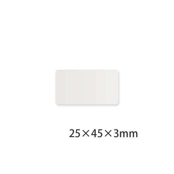 白色のアクリル名札です。サイズ:縦25×横45×厚3.0mm■サイズ：縦25×横45×厚3.0mm■材質：アクリル樹脂製■カラー：白■生産国：日本製