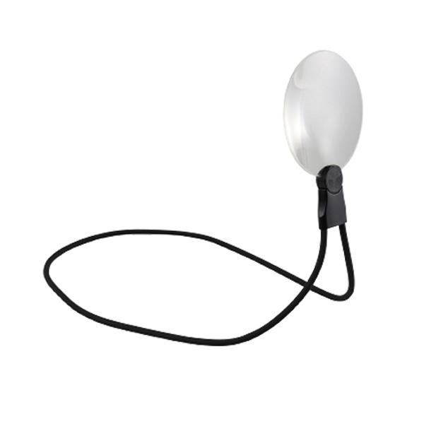 首にかけるだけでスマホの画面を大きく拡大■レンズサイズ：直径130mm■レンズ倍率：約1.7倍■寸法：ストラップ/1100mm■材質：アクリル樹脂、スチール、シリコンゴム■重さ：約360g●敬老の日眼鏡屋