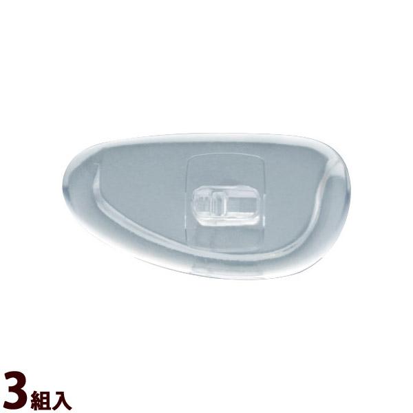 適度な固さのため耐久性に優れ、また透明度が高く一般的に多く使用されています。【※メガネ店様向け商品】■サイズ：長さ17mm×最大巾8.5mm■パット素材：PVC■蝶芯素材：プラ■形状特徴：小■内容：3組入鼻パッド,メガネ,眼鏡,箱蝶,交換,...