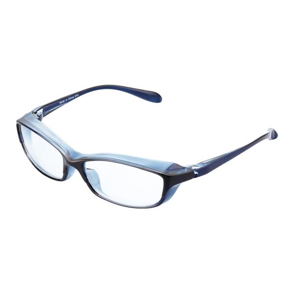 花粉グラススカットKG-400-2ABKブルー。サイズ:56□16-130■サイズ：56□16-130■重量：約22g■素材：レンズ・フレーム・テンプル/プラスチック■仕様：くもり止め加工(レンズ内・外両面)