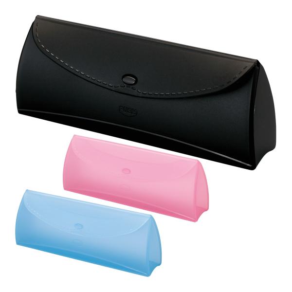 メガネケースSP-54。内寸(約):W155×D57×H30mm■素材：プラスチック■鼻当：なし■内貼り：ホワイト■重量：約54g■内寸(約)：W155×D57×H30mm■その他：プッシュ式、ハード