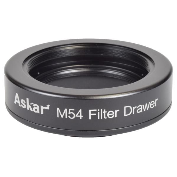 M54接続に対応した光路長18mmのフィルタードロワーです。内径が広くイメージサークルの広い望遠鏡でもケラレが発生しにくいフィルタードロワーです。M54以外にM42やM48用のアダプターが付属し、お使いの望遠鏡に合わせた構成で接続をすること...
