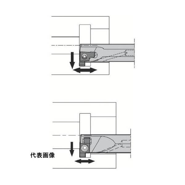 切削工具 旋削・フライス加工工具 刃先交換式工具 ●クーラントホール付きです。●内径溝入れ加工用。●適合チップ：GE-D●エクセレントバー●オイルホール付き●スクリュークランプ方式●スクリュークランプ方式●エクセレントバー●オイルホール付き...