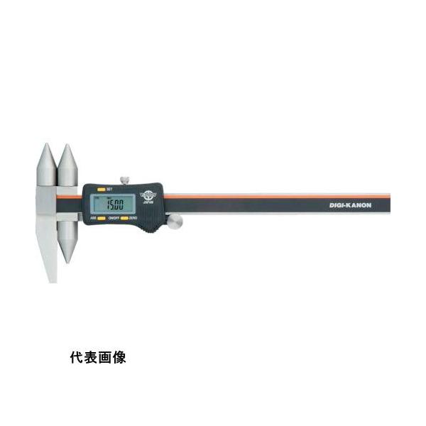 測定・計測用品 測定工具 ノギス ●1本で穴と穴のピッチ、端面から穴までのピッチも直読できます。誰でも使える最先端のノギスです。●穴あけ加工現場でのピッチ測定に。●多穴同径のセンターピッチ（間隔寸法）●測定範囲(mm)：15〜200(上段)...