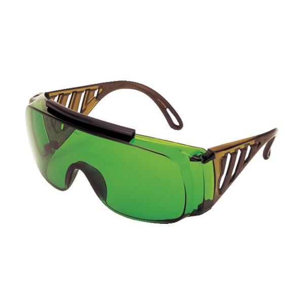 工事・照明用品 溶接用品 遮光メガネ ●耐擦傷性に優れたUVカット遮光レンズです。●メガネ併用可能です。（一部大型メガネは除く）●ガス溶接作業用。●周辺の溶接作業から入り込む有害光線を遮光●レンズ色：グリーン●遮光度：#3●UVカット：0....