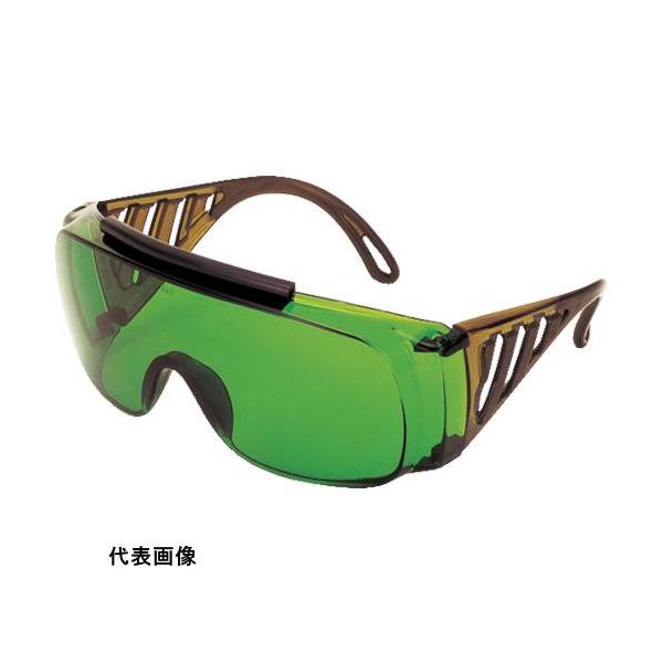 工事・照明用品 溶接用品 遮光メガネ ●耐擦傷性に優れたUVカット遮光レンズです。●メガネ併用可能です。（一部大型メガネは除く）●ガス溶接作業用。●周辺の溶接作業から入り込む有害光線を遮光●レンズ色：グリーン●遮光度：#1.4●UVカット：...