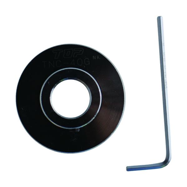 電動・油圧・空圧工具 切断用品 ダイヤモンドカッター ●立ち上げ塩ビ管の内面切断に。●適合本体：TNC-40●品名：塩ビ管内径カッターガイド板●最大切断肉厚(mm)：7●切断適応サイズ：VP-50〜100・VU-40〜200●摘要：ガイド板...