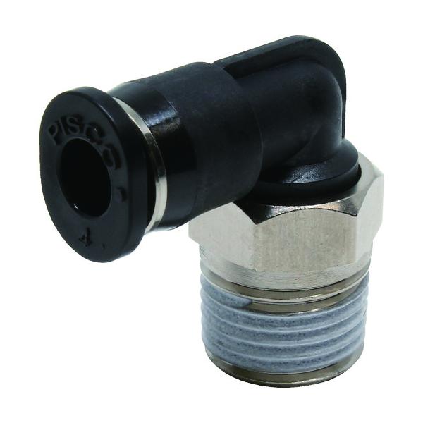 空圧用品 流体継手・チューブ チューブ継手 ●スタンダードタイプに比べ、容積比40%の小型化に成功したワンタッチ継手です。●開放リングを楕円形状にすることで、超小型にもかかわらずチューブの脱着が簡単です。●適合チューブ外径D(mm)：4●接...