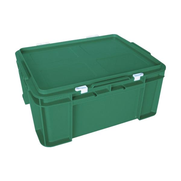 物流・保管用品 収納用品 道具箱 ●ジョイント式のフタは、クリップで固定できます。●フタのロックもしっかりできて安心です。●耐衝撃性素材を使用しています。●工具や小型電動工具類の収納に。●容量(L)：26●色：グリーン●外形寸法(mm)間口...