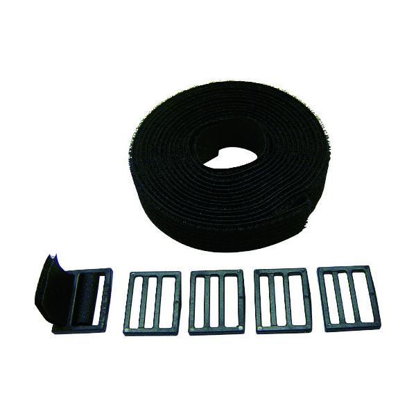 梱包用品 梱包結束用品 結束バンド ●専用カン付で、自由自在にバンドが作れるバンドキットです。●さまざまな商品の結束に。●色：ブラック●幅(mm)：25●長さ(m)：3●厚さ(mm)：2.5●引張せん断強度：7.8N/［［ＣＭ２］］●ポリエ...