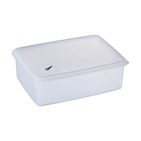 研究用品 厨房用品 容器 ●留具やパッキンを使わない簡易密閉容器です。●フタには便利な日付メモリー付です。●半透明なので中身が何か分かります。●色：乳白色●容量(L)：4.2●外形寸法(mm)幅：291●外形寸法(mm)奥行：212●外形寸...