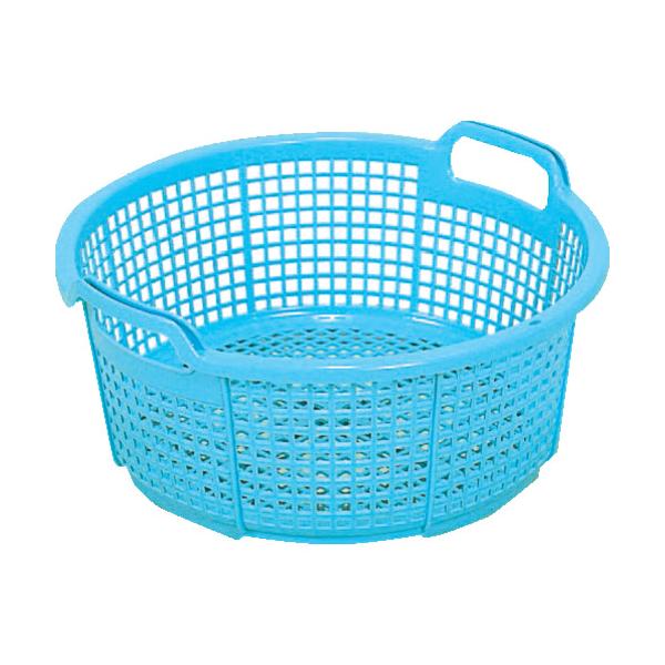 研究用品 厨房用品 容器 ●積み重ね（ネスティング）可能です。●野菜などの水切りや収穫に最適です。●外形寸法(mm)高さ：191●色：ライトブルー●外形寸法(mm)外径：450●タイプ：手付●有効内寸(mm)間口：361●有効内寸(mm)奥...