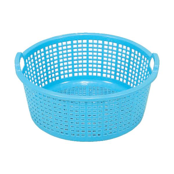 研究用品 厨房用品 容器 ●積み重ね（ネスティング）可能です。●野菜などの水切りや収穫に最適です。●外形寸法(mm)高さ：183●色：ライトブルー●外形寸法(mm)外径：457●タイプ：手付●有効内寸(mm)間口：362●有効内寸(mm)奥...