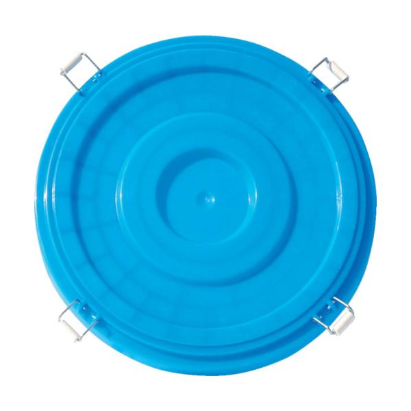 物流・保管用品 コンテナ・パレット 丸槽 ●適合本体：PT75B●色：ブルー●外形寸法(mm)外径：544●外形寸法(mm)高さ：40●外径(mm)：550●高さ(mm)：40●パッチン錠：ベントローラー付●フタのみとなります。