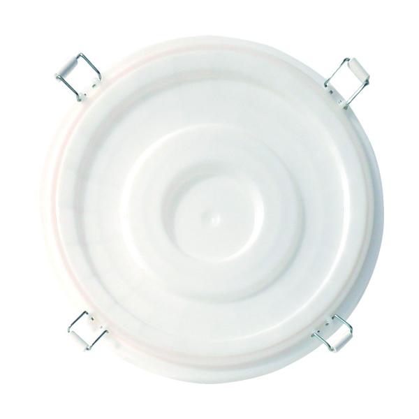 物流・保管用品 コンテナ・パレット 丸槽 ●適合本体：PT75W●色：ホワイト●外形寸法(mm)外径：544●外形寸法(mm)高さ：40●外径(mm)：550●高さ(mm)：40●パッチン錠：ベントローラー付●フタのみとなります。