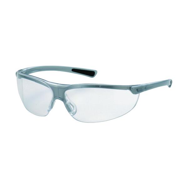 保護具 保護メガネ・防災面 二眼型保護メガネ ●フレームはシルバー塗装です。●UVカット(99.9%)仕様のレンズです。●レンズ色：シルバー●テンプル色：グレー●レンズ厚(mm)：2.75●防傷加工：○●UVカット：○●ツル調整：○●ノーズ...