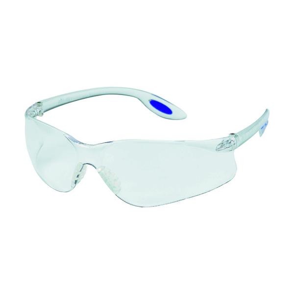 保護具 保護メガネ・防災面 一眼型保護メガネ ●長時間の使用でも疲れにくい、軽量タイプです。●UVカット(99.9%)仕様のレンズです。●レンズ色：クリア●テンプル色：クリア●幅(mm)：143●高さ(mm)：44●レンズ厚(mm)：2.1...