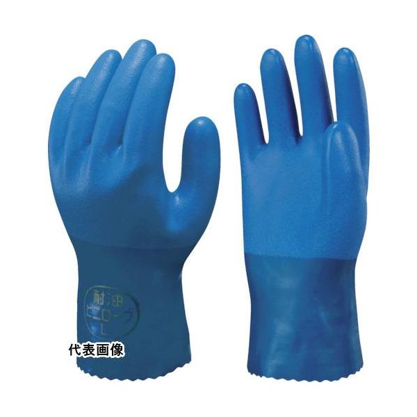保護具 作業手袋 ビニール手袋 ●3重コーティングで耐久性に優れています。●ガソリン、切削油などを使用する作業ですぐれた耐油性を発揮します。●独自の特殊すべり止め加工を施し、濡れた状態でも高いすべり止め効果を発揮します。●手によくなじみ、耐...