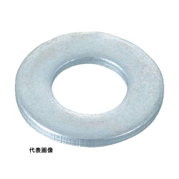 金物・建築資材 ねじ・ボルト・ナット ワッシャー ●おねじの頭あるいはナットが母材に食い込まないための一般的な平ワッシャーです。●呼び径：W1/4●外径(mm)：19●内径(mm)：7●厚さ(mm)：1.6●表面処理：ユニクロ●パッケージ：...