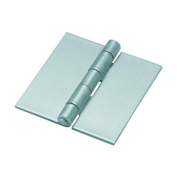 金物・建築資材 建築金物 建築蝶番 ●全長(mm)：76●幅(mm)：72●厚さ(mm)：2.5●D2(mm)：10●耐荷重(kg)2個使用時：20●表面処理：ヘアライン仕上げ●取付方法：溶接タイプ●開き角度:270°●ステンレス（SUS304）