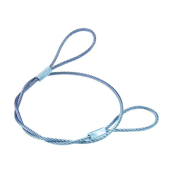 金物・建築資材 建築金物 ワイヤロープ ●両端アイ加工済みですぐに使えます。●細くても強度があり目立ちません。●キャップやカバーなどの紛失防止の連結金具。●看板などの吊り下げ。●ロープ径(mm)：1.5●長さ(m)：0.6●長さ(mm)：6...