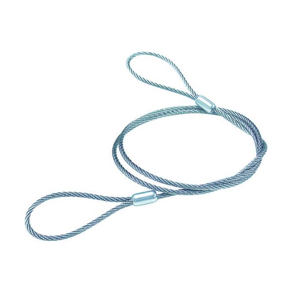 金物・建築資材 建築金物 ワイヤロープ ●両端アイ加工済みですぐに使えます。●細くても強度があり目立ちません。●キャップやカバーなどの紛失防止の連結金具。●看板などの吊り下げ。●ロープ径(mm)：2.0●長さ(mm)：600●使用荷重(kg...