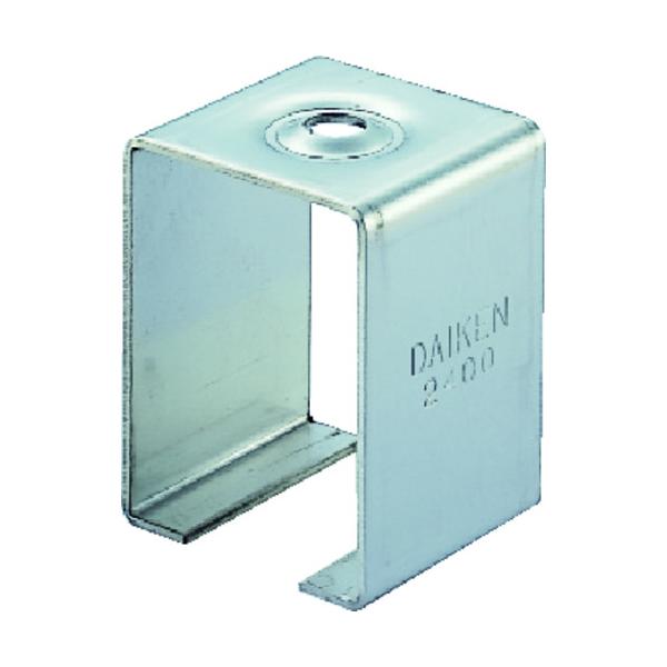 金物・建築資材 建築金物 ドアハンガー ●天井受一連の金具として。●品名：天井受下●適合レール：3号●板厚(mm)：2●A(mm)：68●B(mm)：51●E(mm)：48●穴径(mm)：10.5●適合ボルト：M8皿ボルト●F(mm)：14...