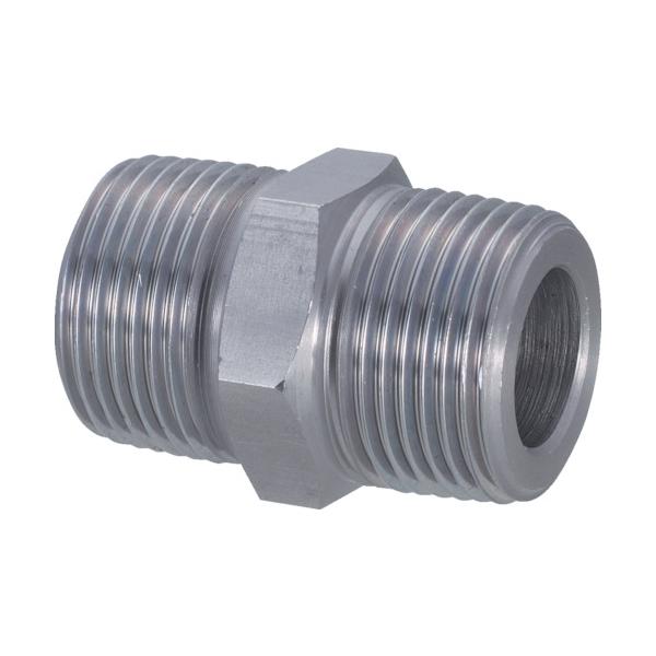 工事・照明用品 管工機材 高圧継手 ●油圧配管の接続に。●パイプのねじ込みに。●呼び径A：25●呼び径B：1●B(mm)：35●L(mm)：53●呼び径(mm)：34.00●使用圧力：12MPa●炭素鋼