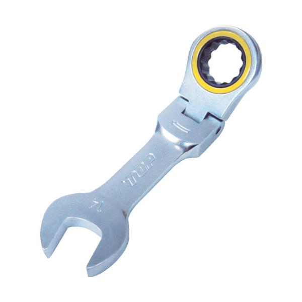 手作業工具 レンチ・スパナ・プーラー コンビネーションラチェットレンチ ●首振り角度は180°で自由自在に調整できます。●締める、緩める方向が色で識別可能です。●ギヤ数72枚、5°の細かい送り角度でラチェット駆動します。●ボルトナットの着脱...