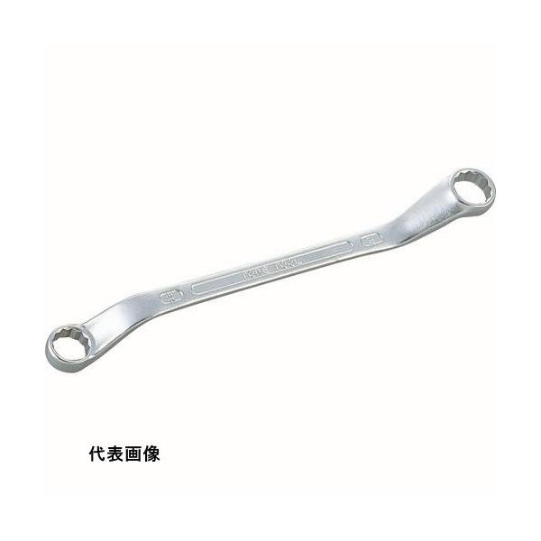 手作業工具 レンチ・スパナ・プーラー めがねレンチ ●柄部の曲がり角度が45°になっていますので、周辺の障害物を避けて作業ができます。●対辺寸法(mm)：26×29●全長(mm)：384●構造用鋼●表面処理：メッキ処理