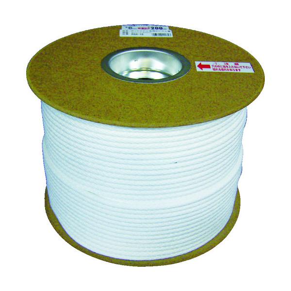 梱包用品 シート・ロープ ロープ ●強度は3つ打に比べ40%程度低下しますが、摩擦抵抗が少なく、ねじれにくいロープです。●酸・アルカリ・海水等に強く、耐候性に優れ摩擦にも非常に強く、強力に優れたロープです。●各種結束、テント・タープ用など。...