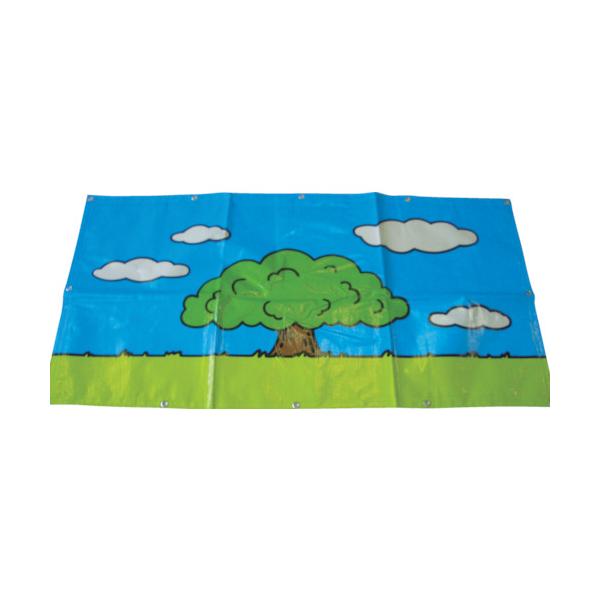 梱包用品 シート・ロープ カラーシート ●工事現場の景観イメージ向上に効果があります。●仮囲いや間仕切りなどの景観保全の効果があります。●バリケードフェンスの養生用。●ガードフェンスの目隠し養生用。●幅(m)：0.9●長さ(m)：1.7●厚...