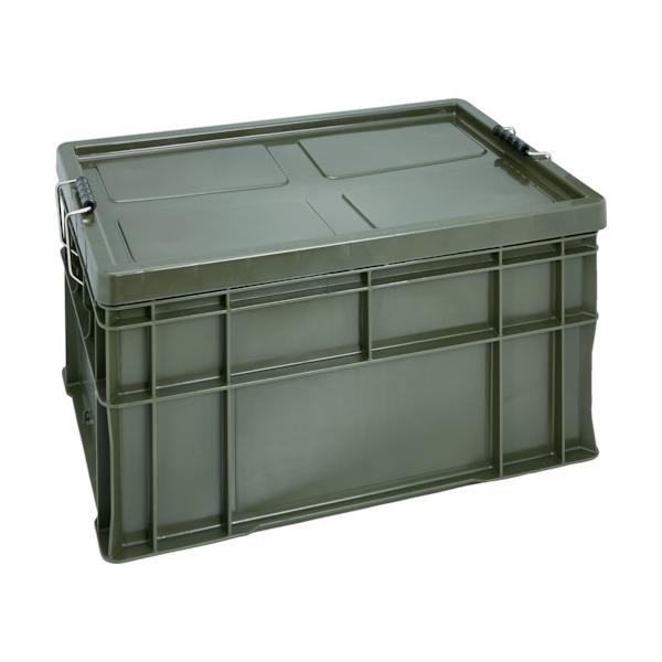 物流・保管用品 収納用品 道具箱 ●衝撃に強く、長持ちするプロ仕様の収納箱です。●ステンレス製の金具を使用しているため、耐久性に優れています。●道具の収納、整理に最適です。●車載用の収納箱に。●容量(L)：75●色：オリーブドラブ(OD)●...