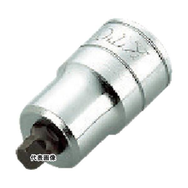 手作業工具 ソケットレンチ ヘキサゴンソケット ●ビット部は差込式で、交換が可能です。●超ショートタイプです。●差込角側は応力の集中を防ぐパワーフィット形状を採用しています。●汎用工具●差込角(mm)：9.5●対辺寸法(mm)：4●ビット長...